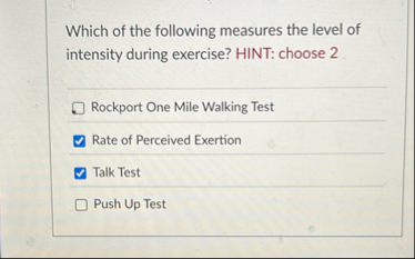 Solved Which of the following measures the level of | Chegg.com