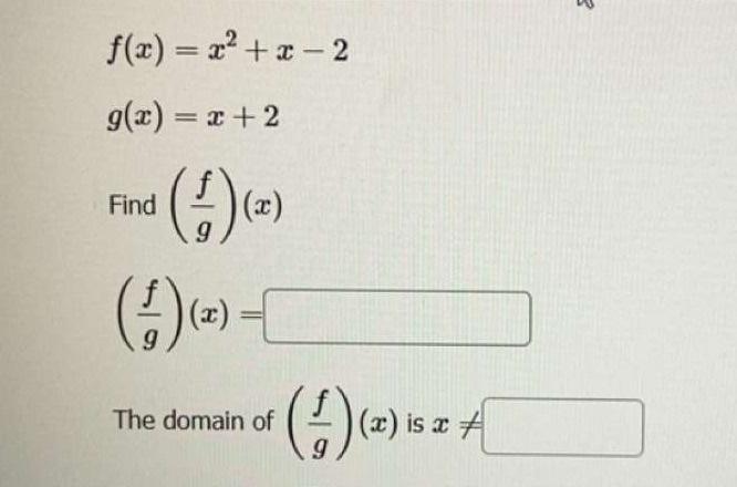 Solved Use the graphs for f(x) and g(x) to evaluate the | Chegg.com