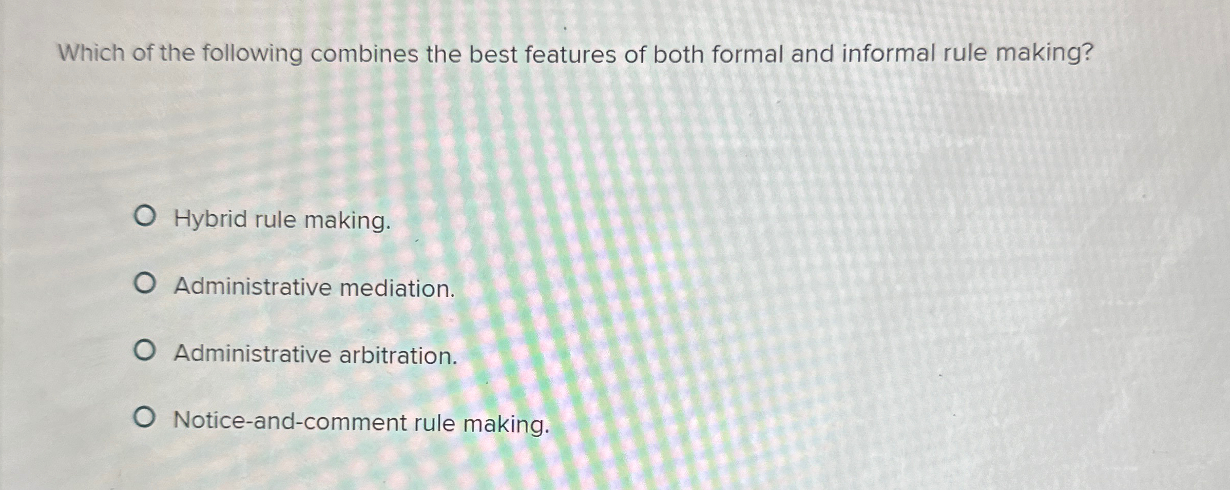 Solved Which of the following combines the best features of | Chegg.com