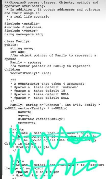 Solved /**Program5 covers classes, Objects, methods and | Chegg.com