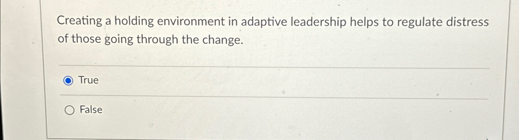 Solved Creating a holding environment in adaptive leadership | Chegg.com