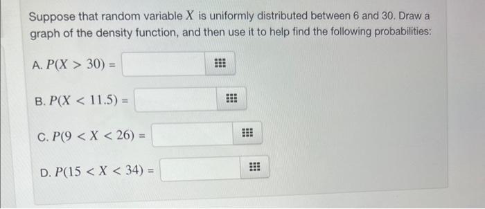 Solved Suppose that random variable X is uniformly | Chegg.com