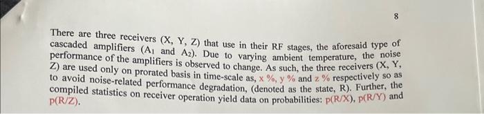Solved A1 and A2 are characterized by: (G1=16 dB,G2=20 dB, | Chegg.com