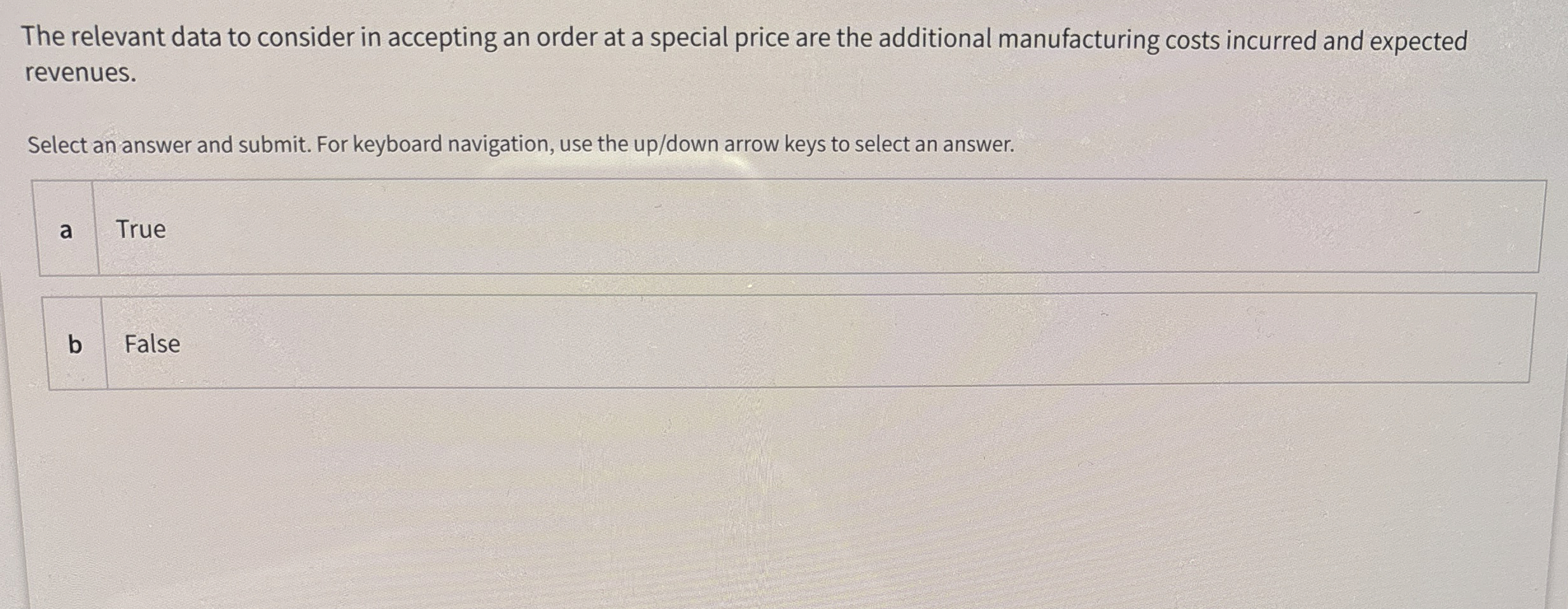 Solved The relevant data to consider in accepting an order | Chegg.com