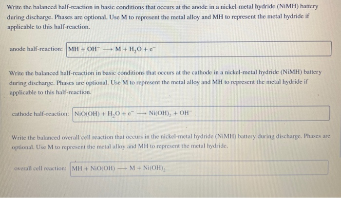 Solved Write the balanced half-reaction in basic conditions | Chegg.com