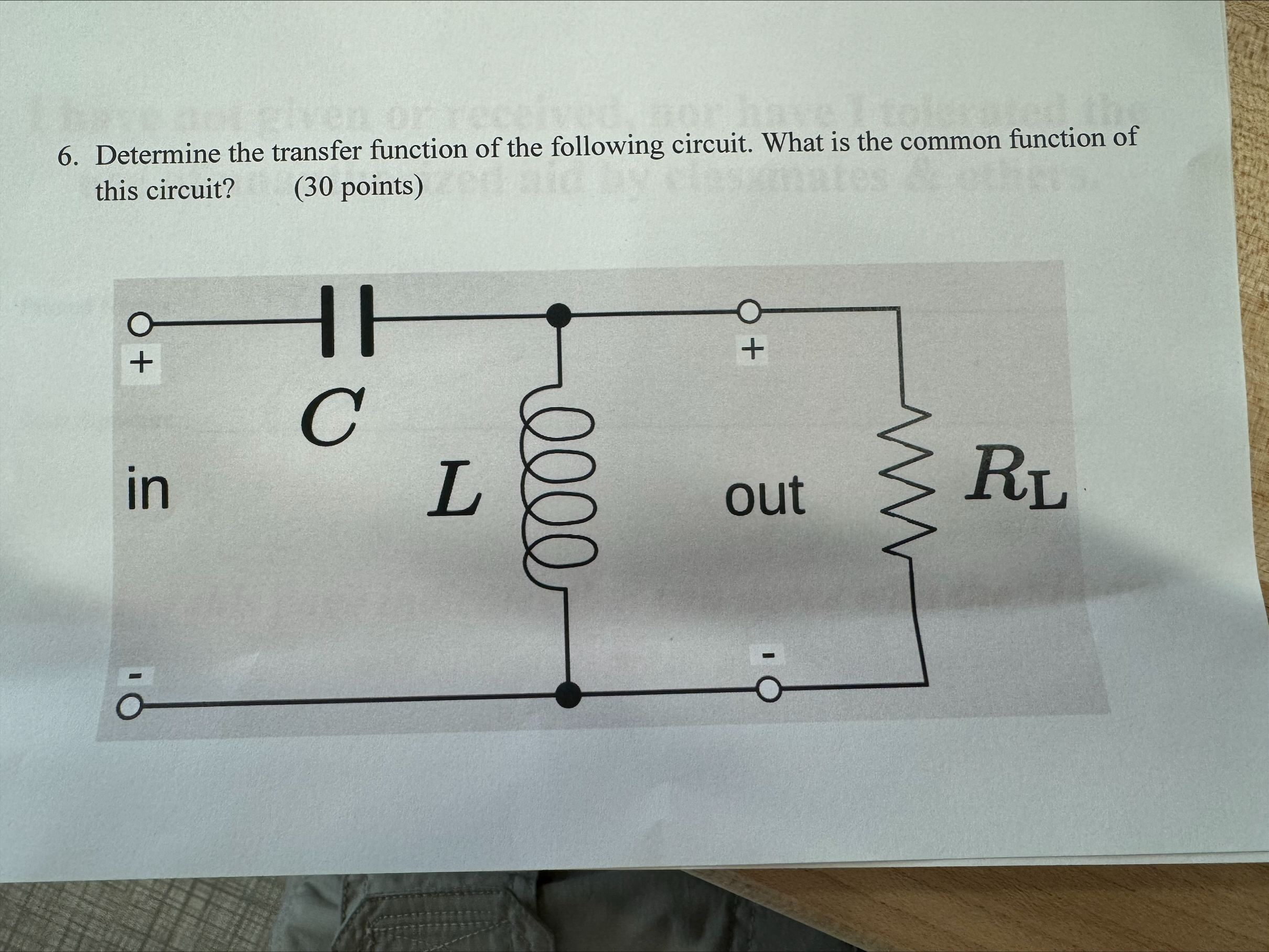 Solved 6. ﻿Determine the transfer function of the following | Chegg.com
