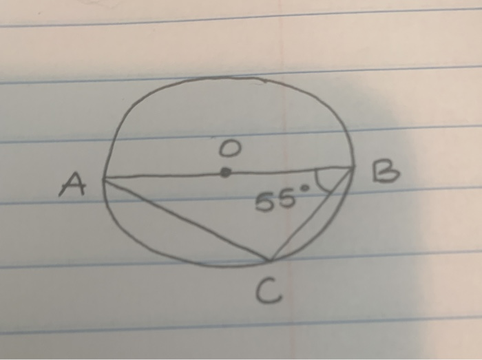 Solved Find the measure of arc BC from the circle with | Chegg.com