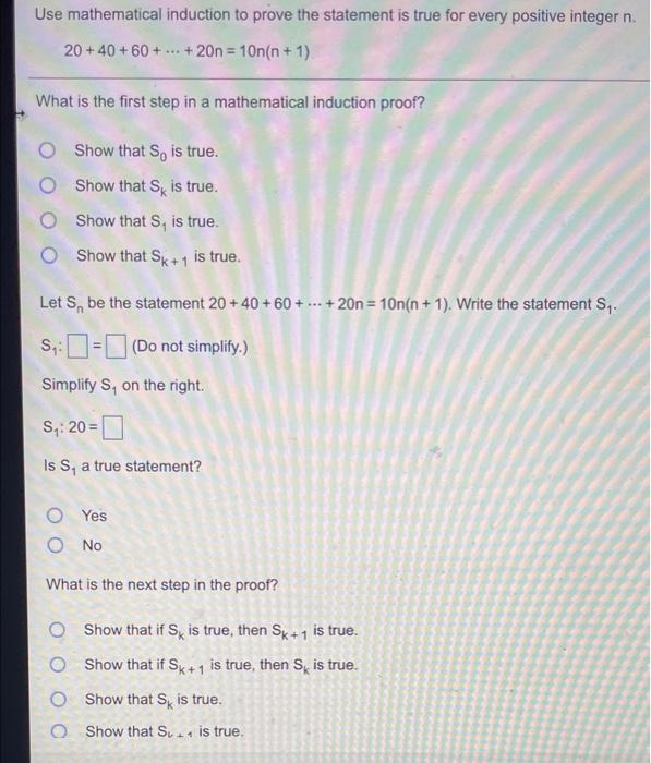 Solved Use mathematical induction to prove the statement is | Chegg.com
