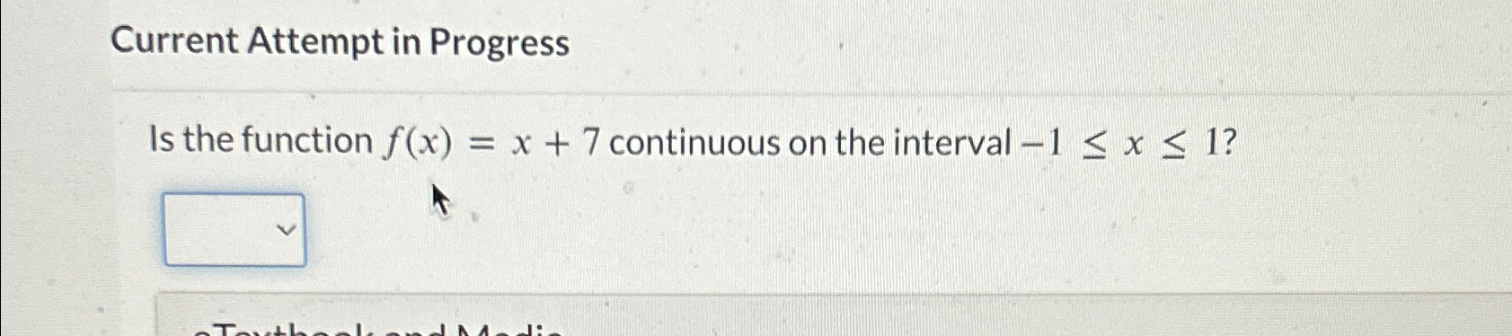 Solved Current Attempt in ProgressIs the function f(x)=x+7 | Chegg.com