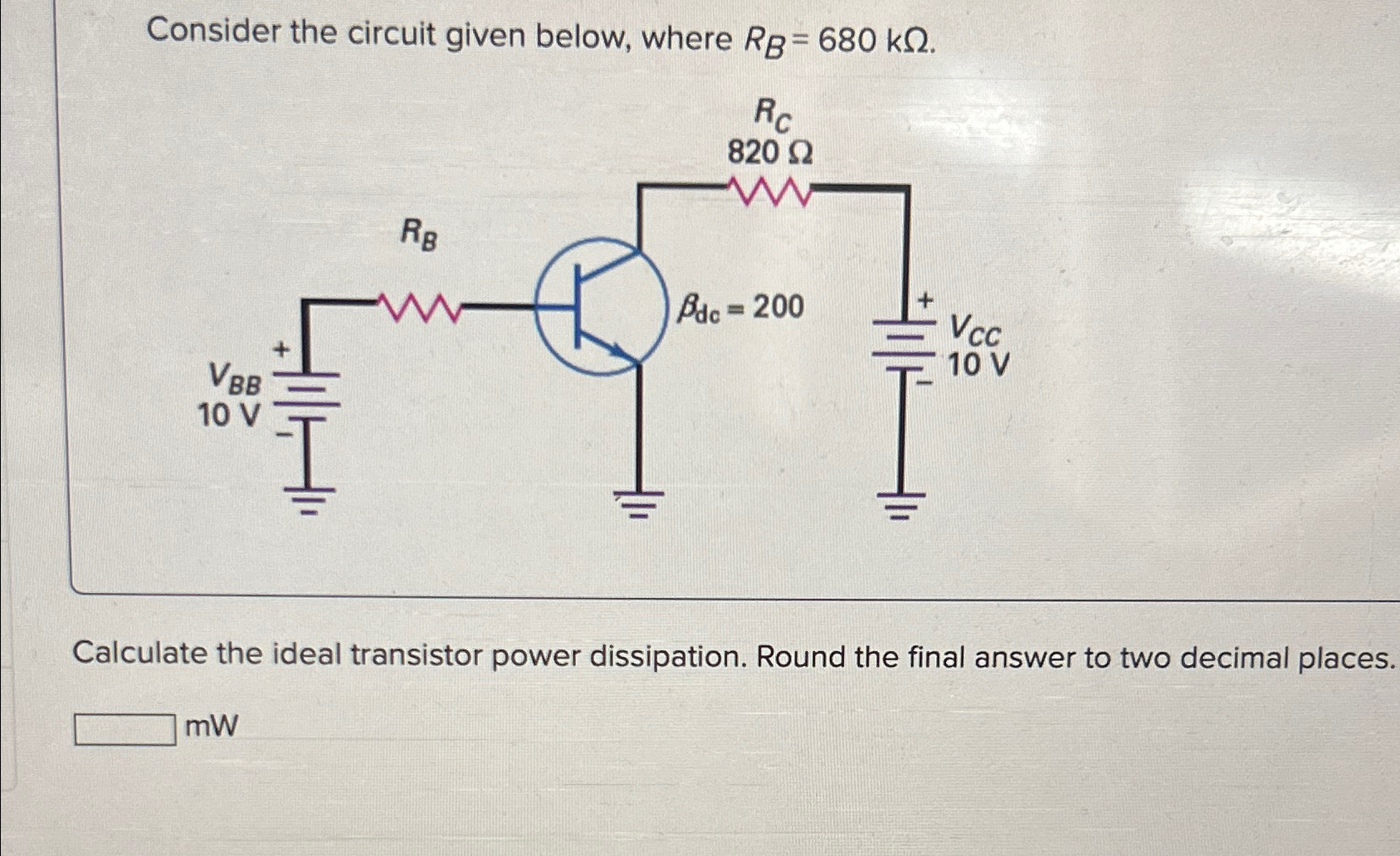 Solved Consider the circuit given below, where | Chegg.com