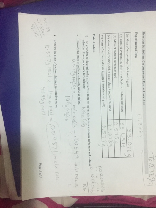 Solved Reaction Busing mass to mass stoichiometry, calculate | Chegg.com