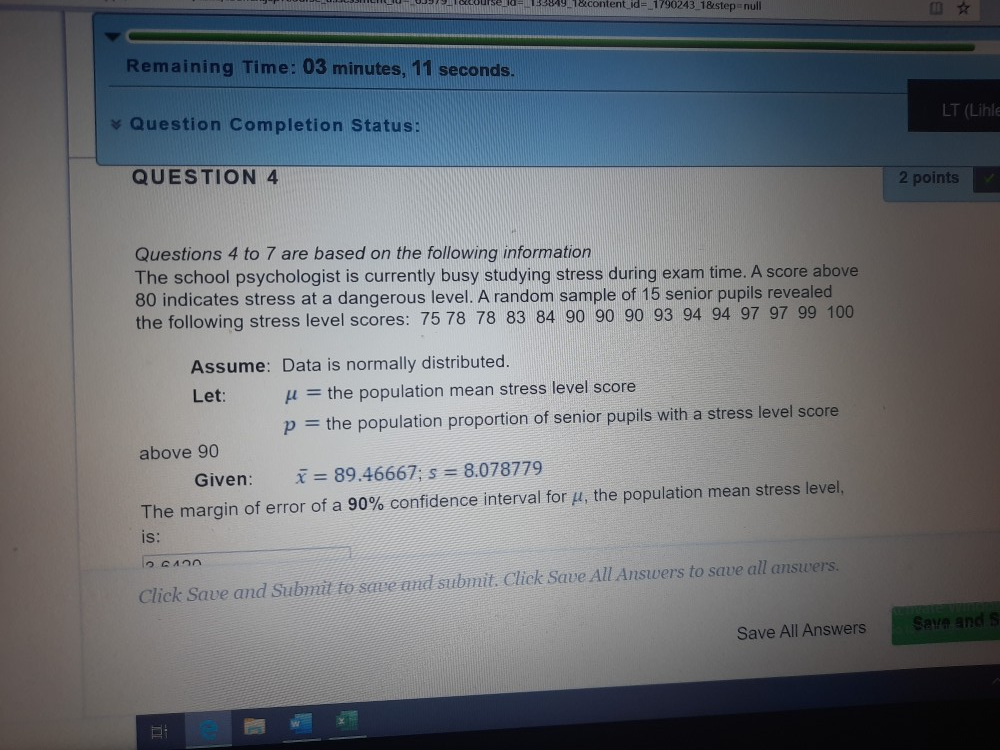 Solved Remaining Time: 03 minutes, 31 seconds. Question | Chegg.com