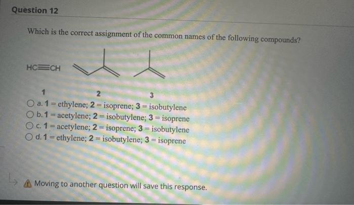 Solved Which is the correct assignment of the common names | Chegg.com