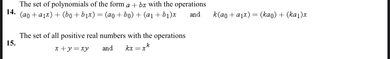 Solved The set of all positive real numbers with the | Chegg.com