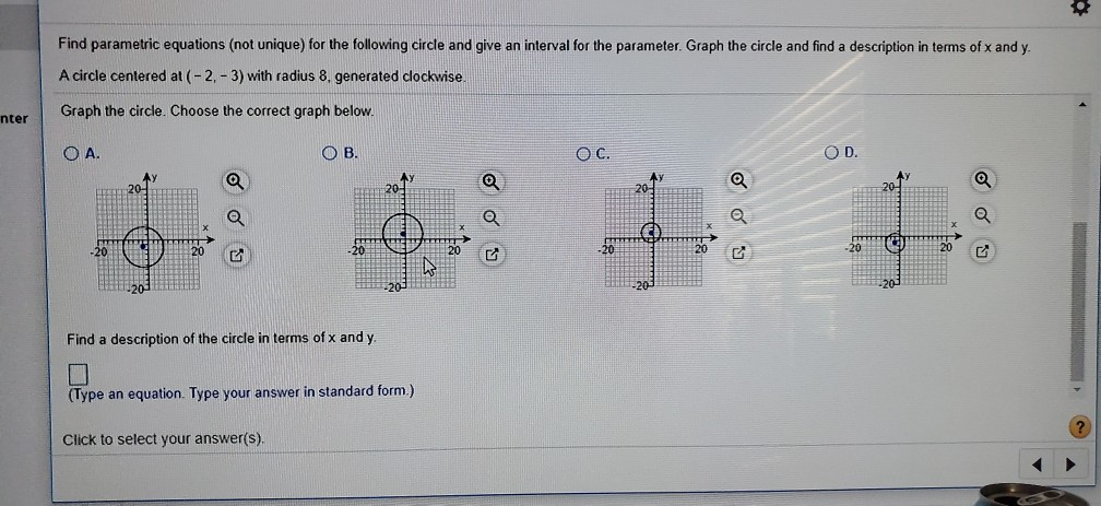Solved Find parametric equations (not unique) for the | Chegg.com