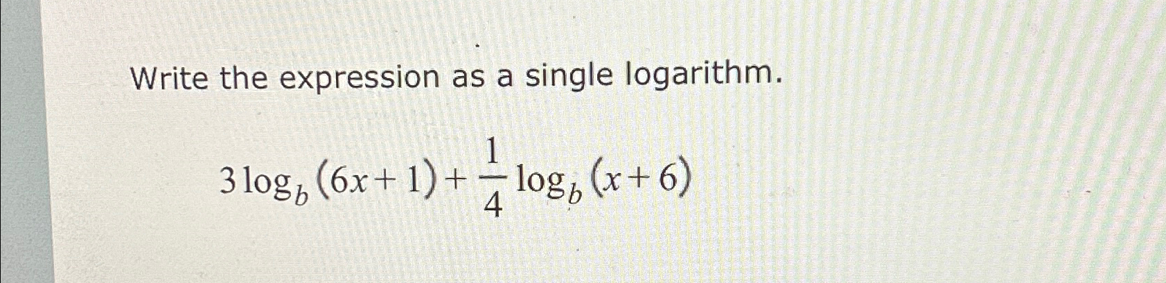 Solved Write the expression as a single | Chegg.com
