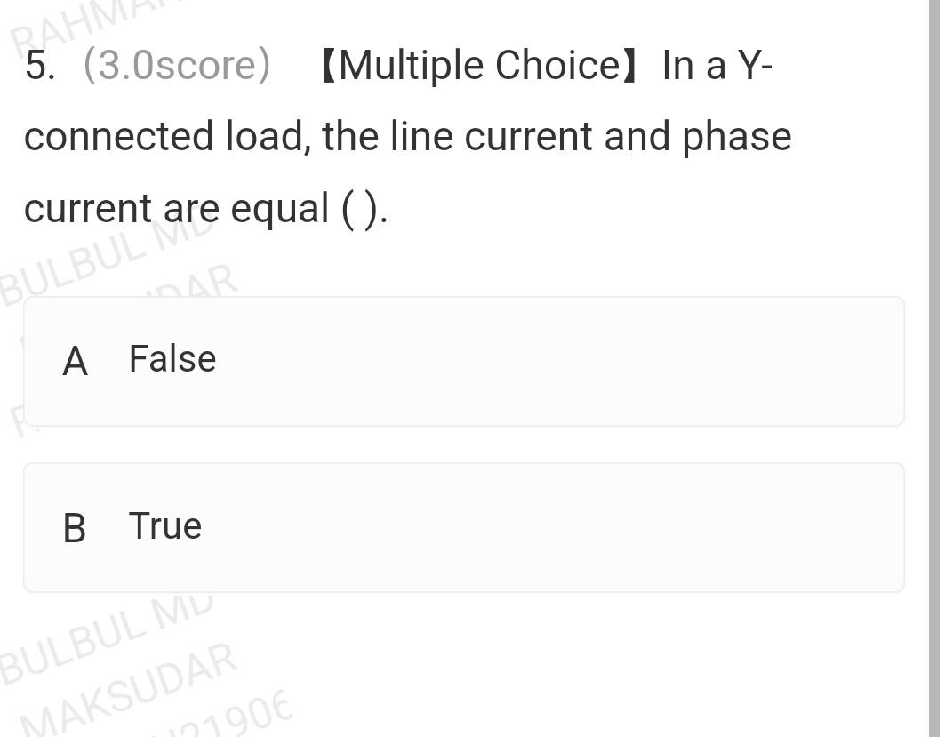 Solved 1. (3.0score) 【Multiple Choice】 The average power | Chegg.com