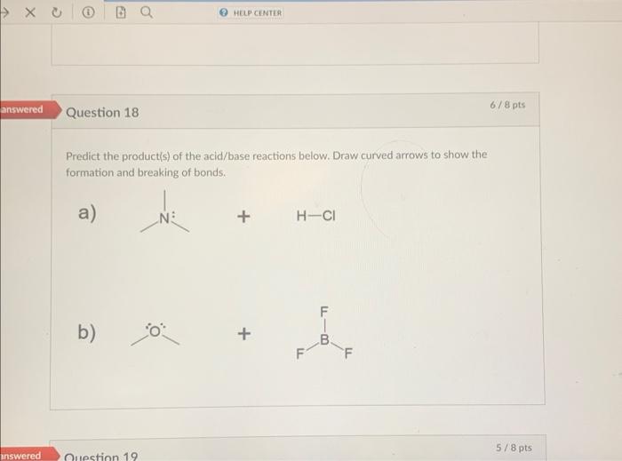 Solved Predict the product(s) of the acid/base reactions | Chegg.com
