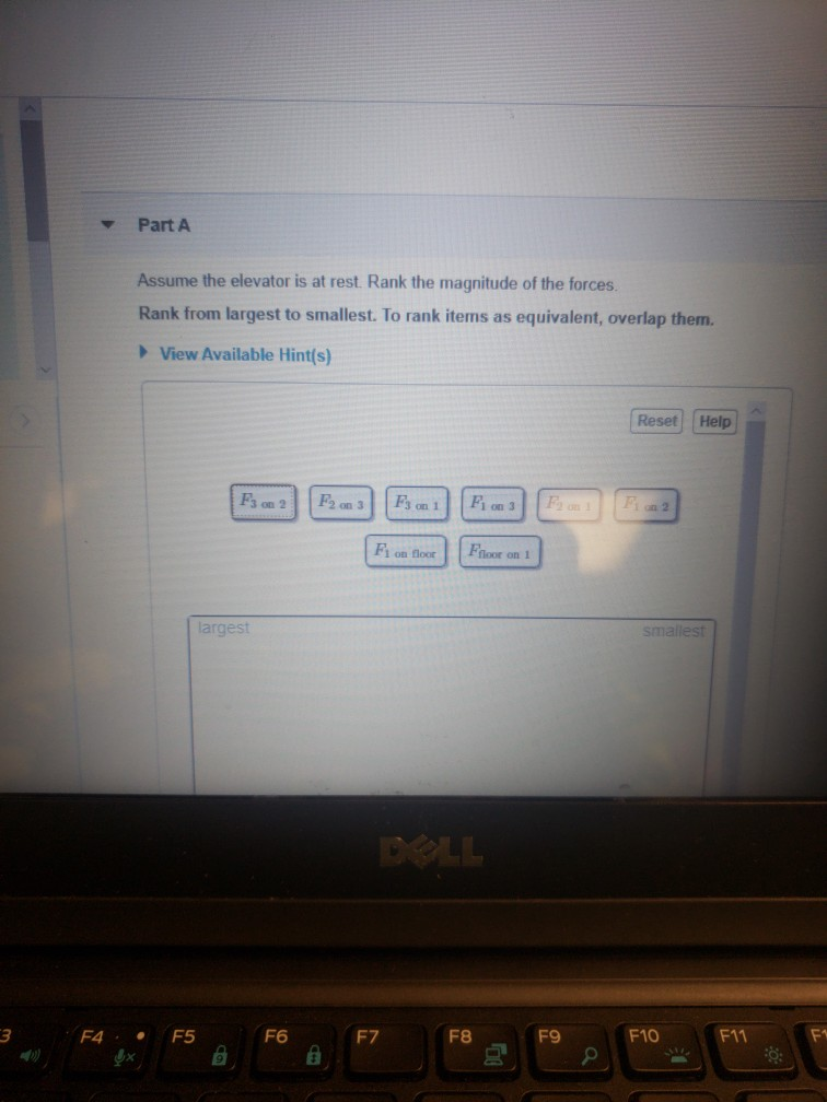 Solved Blocks in an Elevator Ranking Task Three blocks are | Chegg.com
