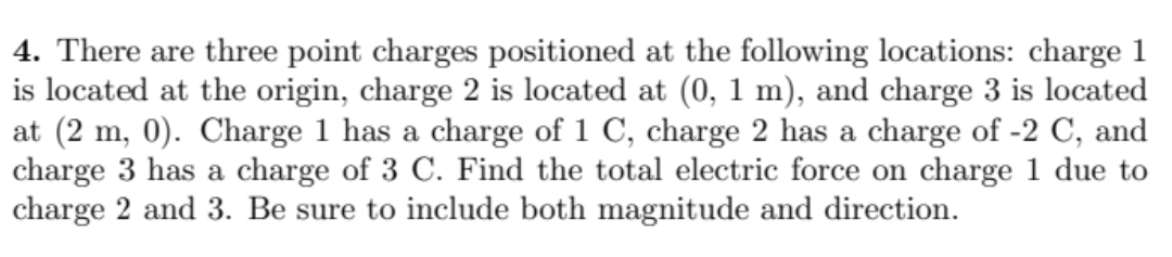 Solved There are three point charges positioned at the | Chegg.com