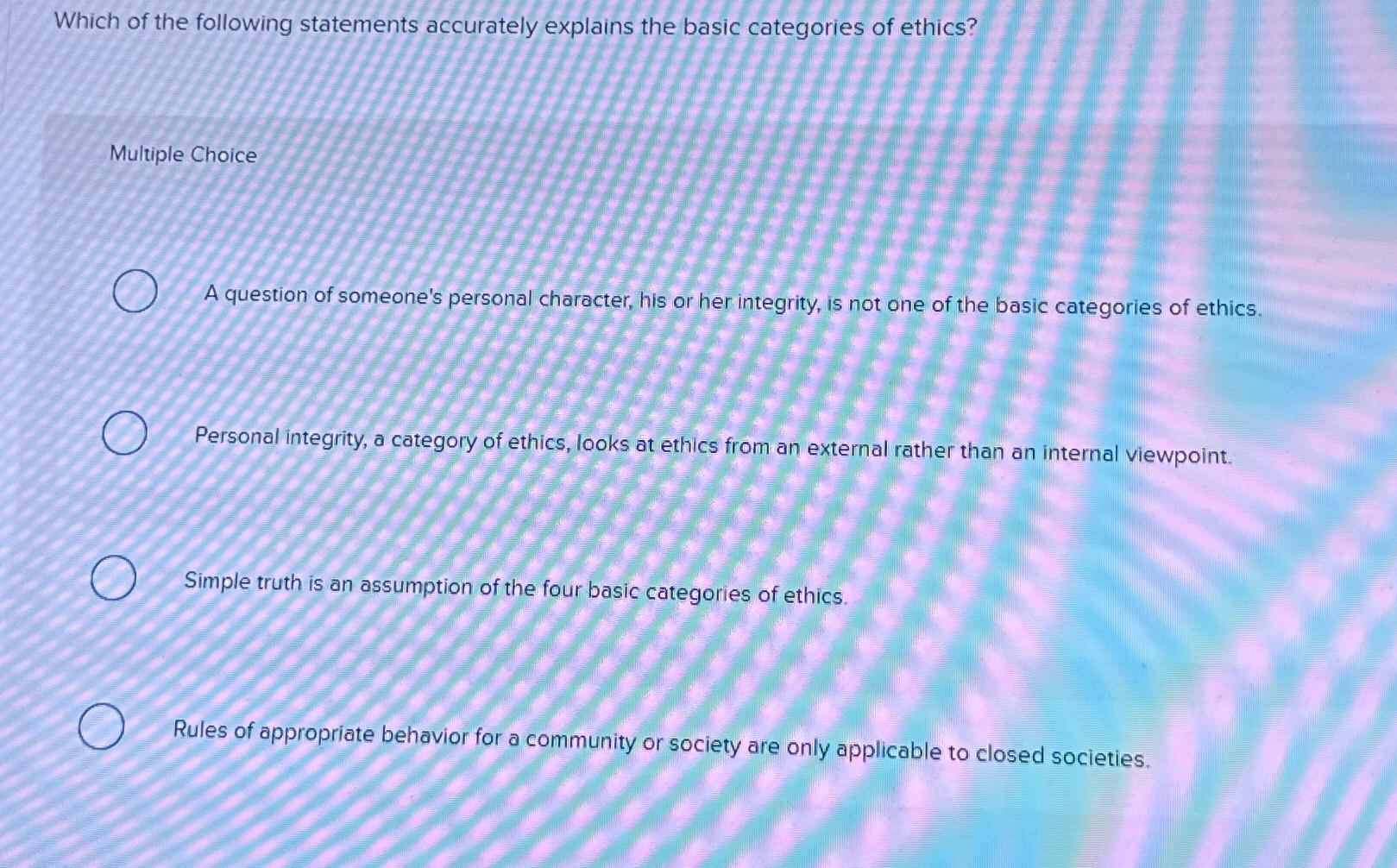 Solved Which of the following statements accurately explains | Chegg.com