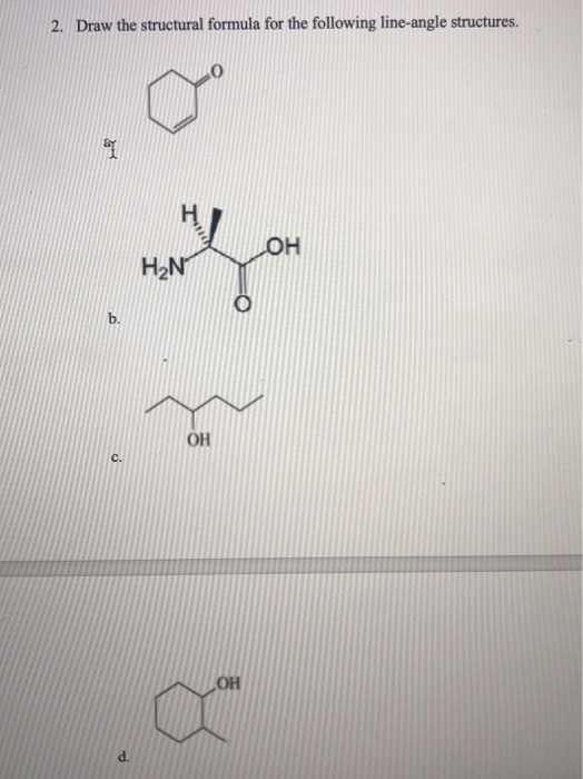 Solved 1. Draw the line-angle structures of the following | Chegg.com