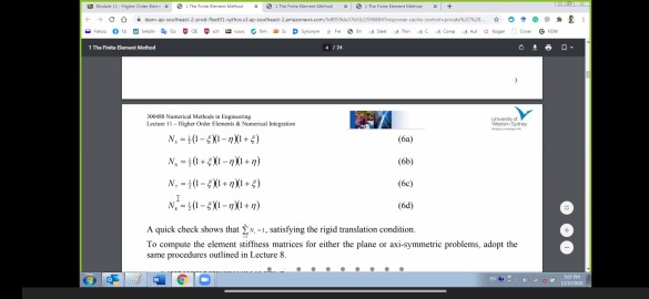 Tutorial 11 Questions 1. An 8-noded quadrilateral | Chegg.com