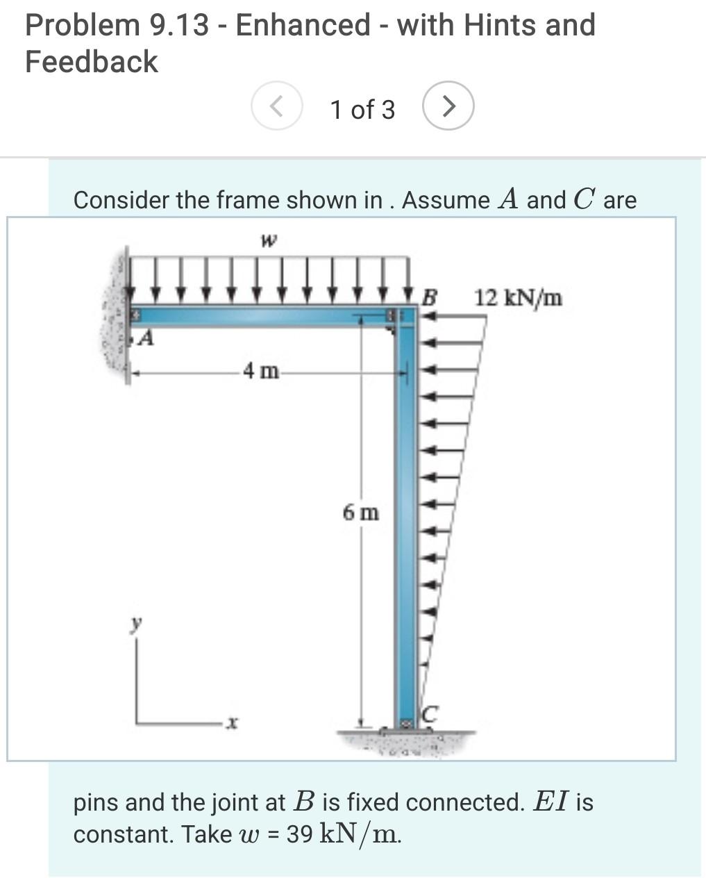 Solved use force method analysis: frames determine: Ax & | Chegg.com