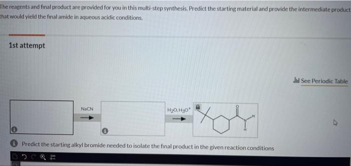 Solved The reagents and final product are provided for you | Chegg.com
