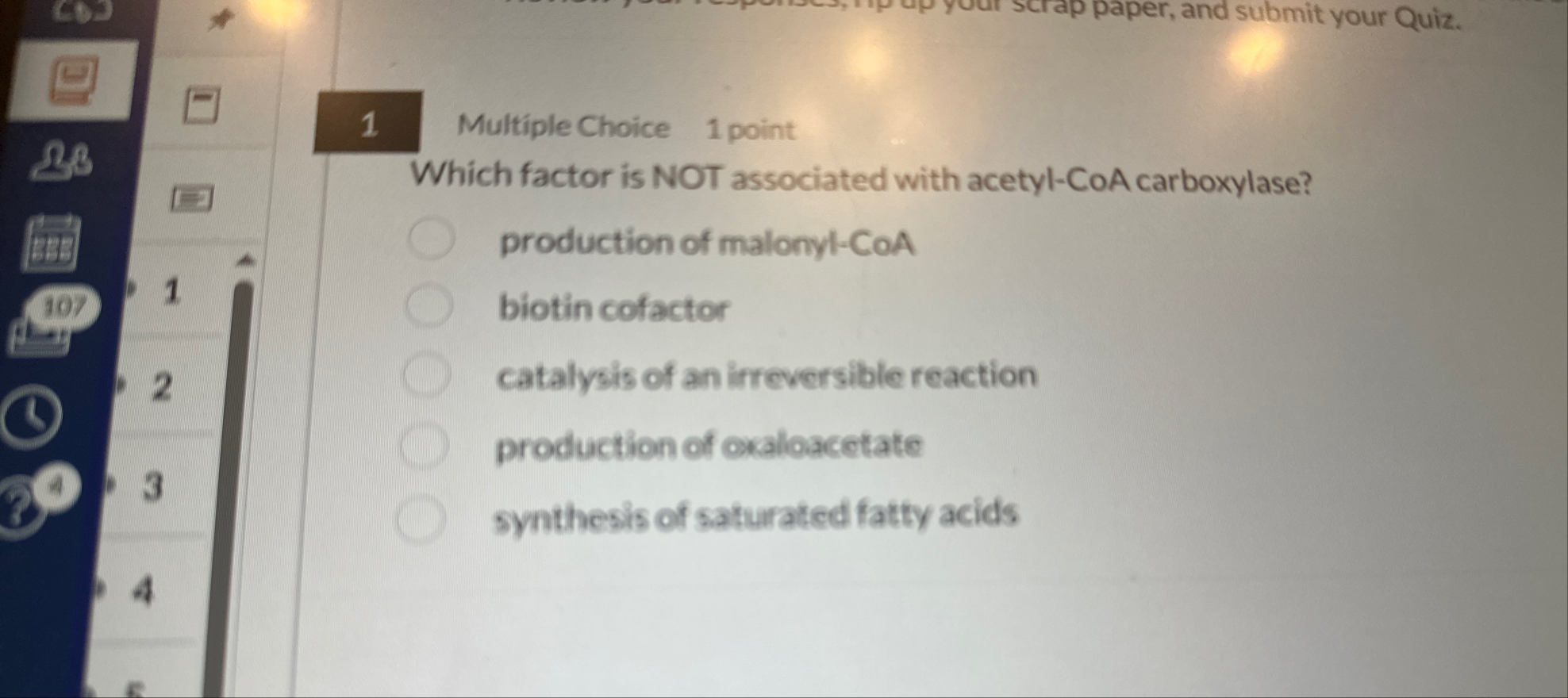 Solved 1 ﻿Multiple Choice1 ﻿pointWhich factor is NOT | Chegg.com