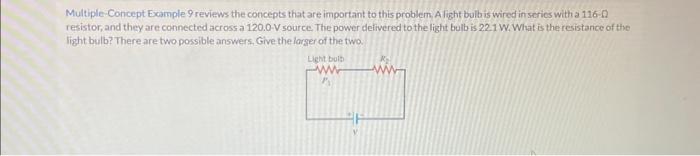 Solved Multiple-Concept Example 9 reviews the concepts that | Chegg.com
