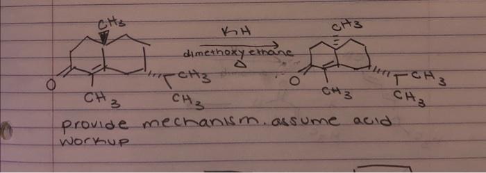 provide mechanism assume acid workup | Chegg.com