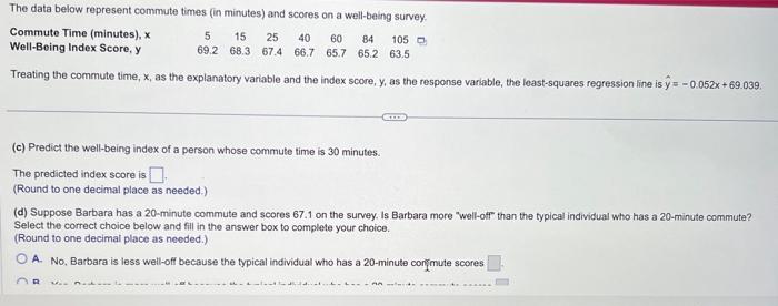 Solved The data below represent commute times (in minutes) | Chegg.com