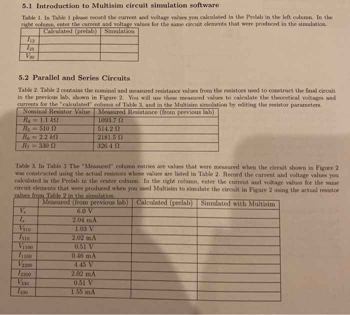 Solved 2. INTRODUCTION TO MULTISIM CIRCUIT SIMULATION | Chegg.com
