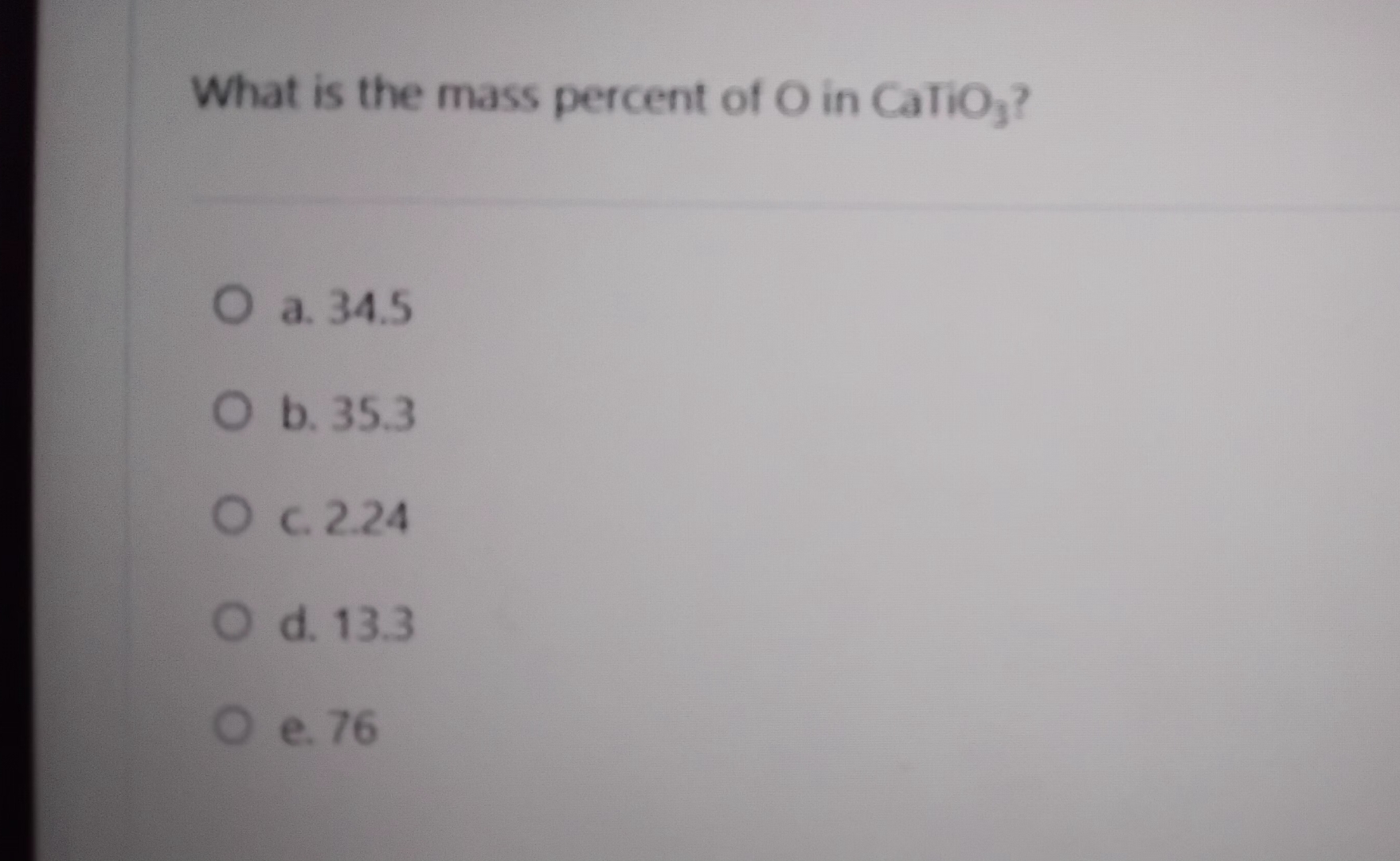Solved What is the mass percent of O in | Chegg.com
