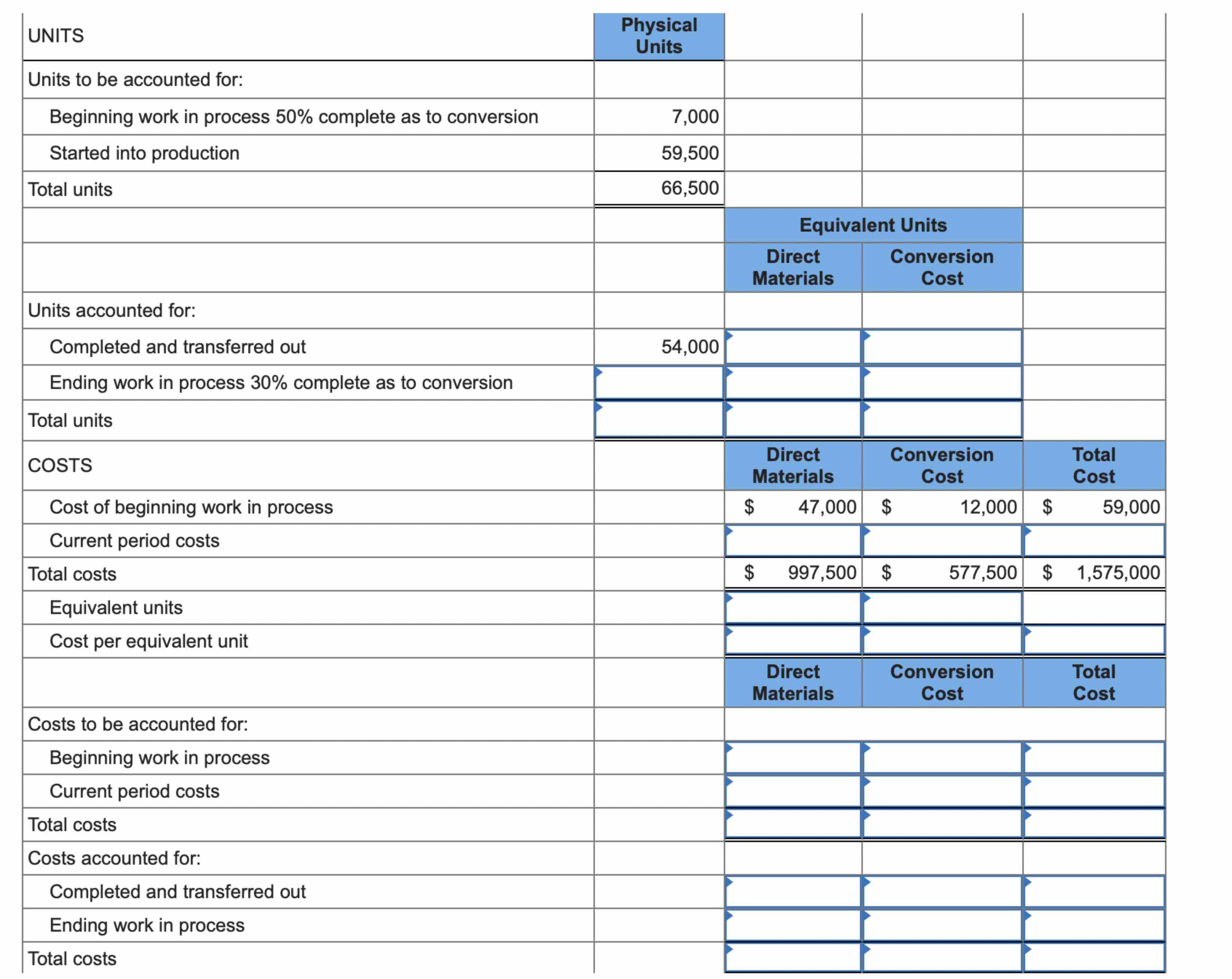 Solved \table[[UNITS,\table[[Physical],[Units]],,,,],[Units | Chegg.com