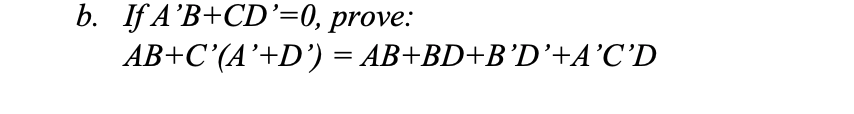 Solved If A'B+CD'=0, | Chegg.com