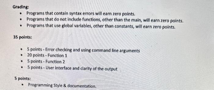 Solved Objectives: Use arrays or vectors, strings, | Chegg.com