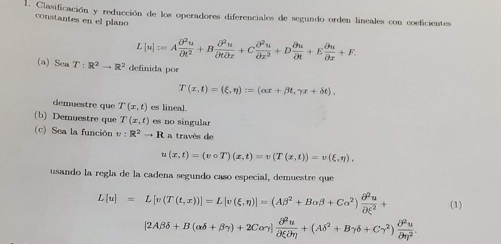 Solved Partial Differential EquationsClassification and | Chegg.com