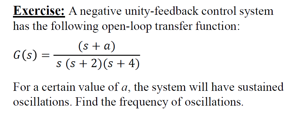 Solved A negative unity-feedback control systemhas the | Chegg.com