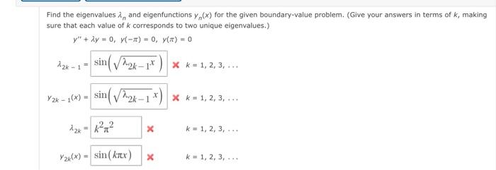 Solved Find The Eigenvalues λn And Eigenfunctions Yn X For