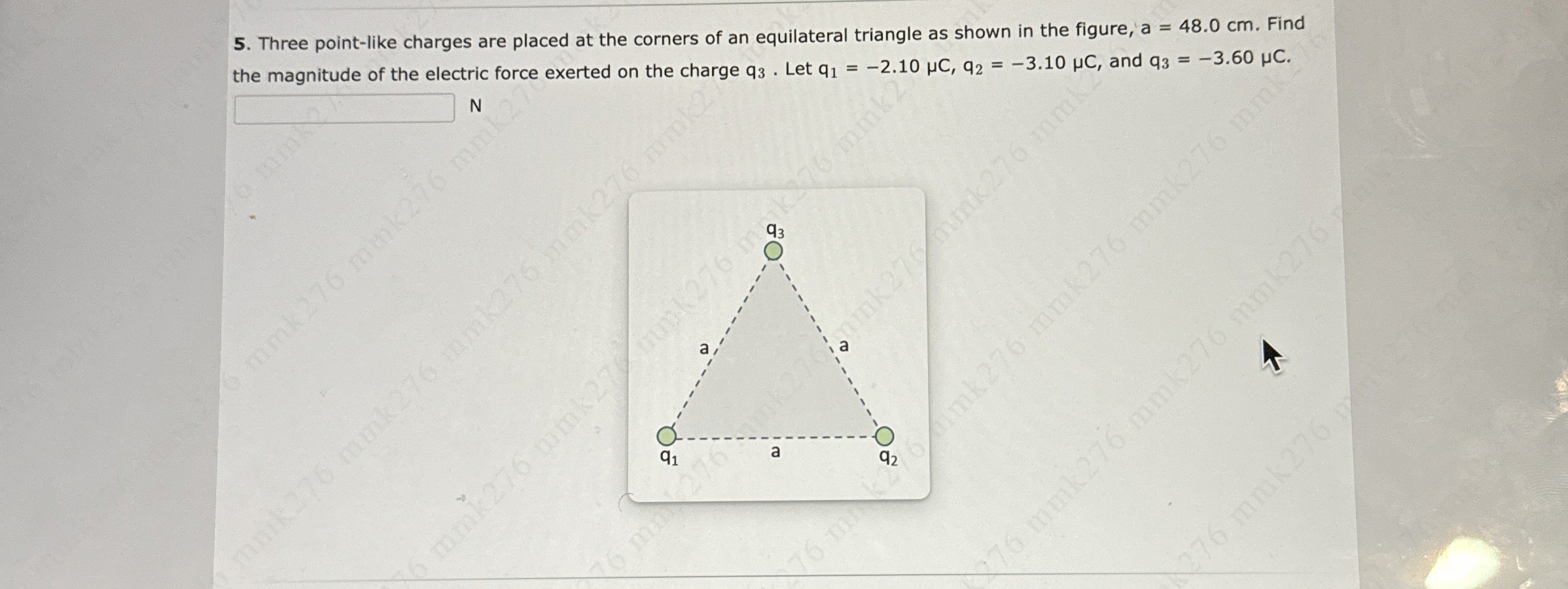 Solved Three point-like charges are placed at the corners of | Chegg.com