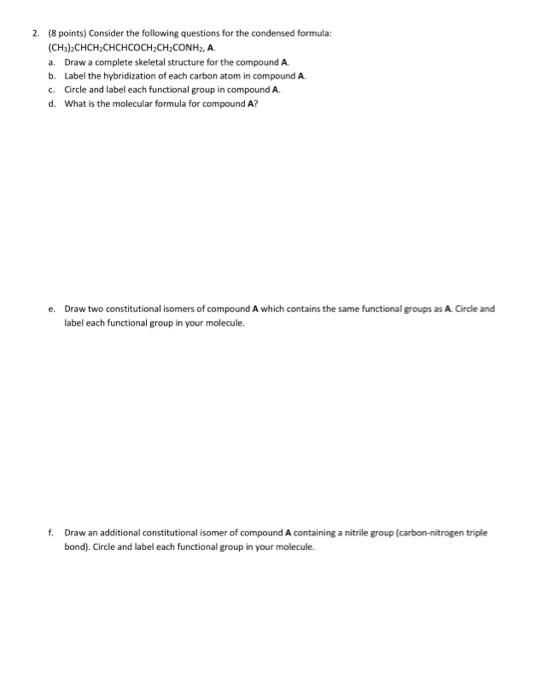 Solved 2. (8 points) Consider the following questions for | Chegg.com Solved 2. (8 points) Consider the following questions for | Chegg.com
