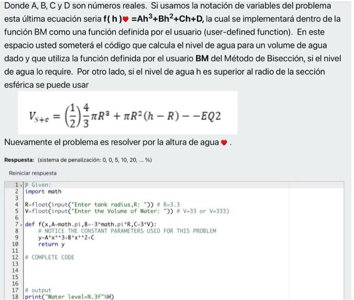 Solved Usted está construyendo un código en Python para | Chegg.com