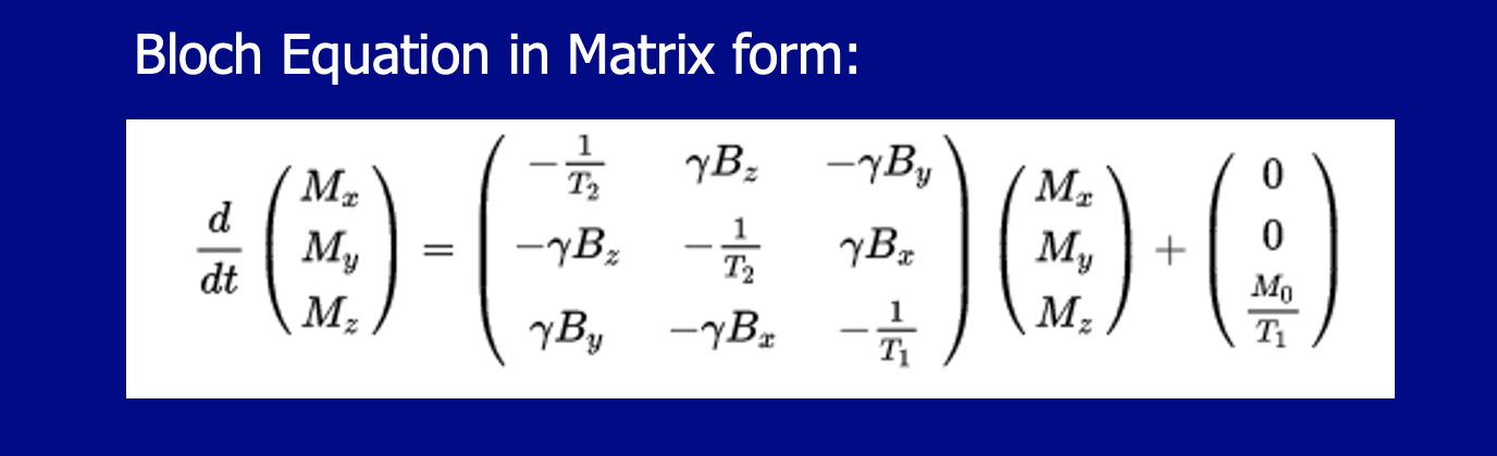 Solved Bloch Equation in Matrix | Chegg.com