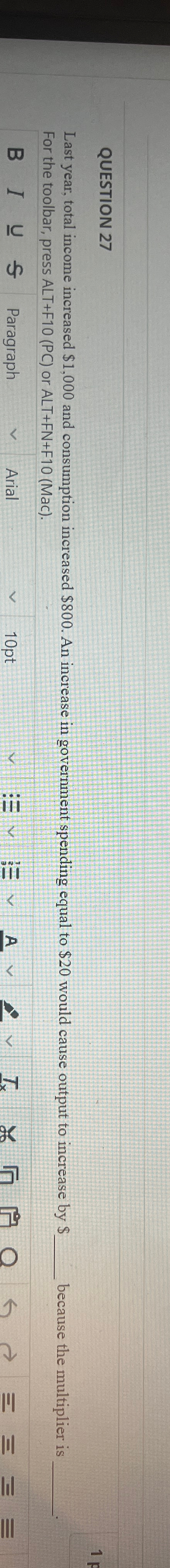 Solved QUESTION 27Last year, total income increased $1,000 | Chegg.com