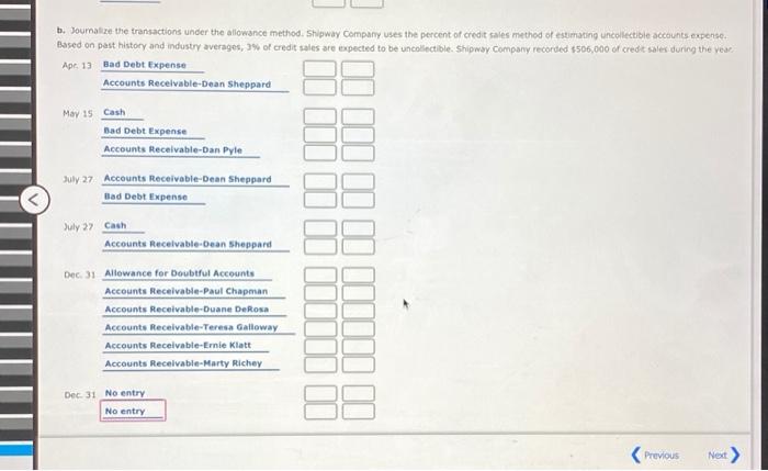 Solved Entries for Bad Debt Expense under the Direct | Chegg.com