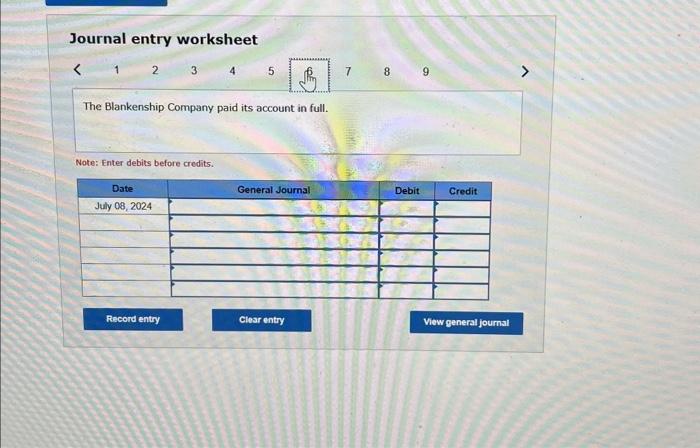 Solved Journal entry worksheet \begin{tabular}{l|c|ccc} | Chegg.com