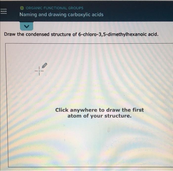 Solved ORGANIC FUNCTIONAL GROUPS Naming and drawing | Chegg.com