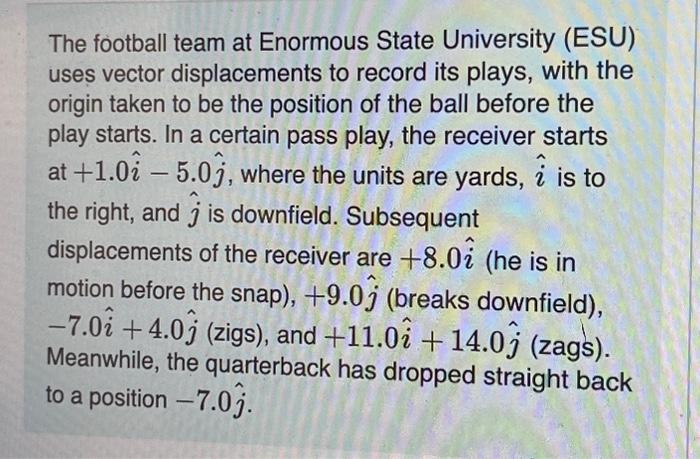The football team at Enormous State University (ESU) | Chegg.com